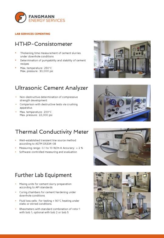 LAB SERVICE | Fangmann Energy Service